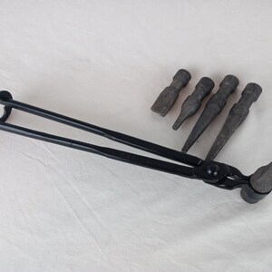 Blacksmith Tool Tong Set With Punches, Drifts and Slitting Chisel - Etsy