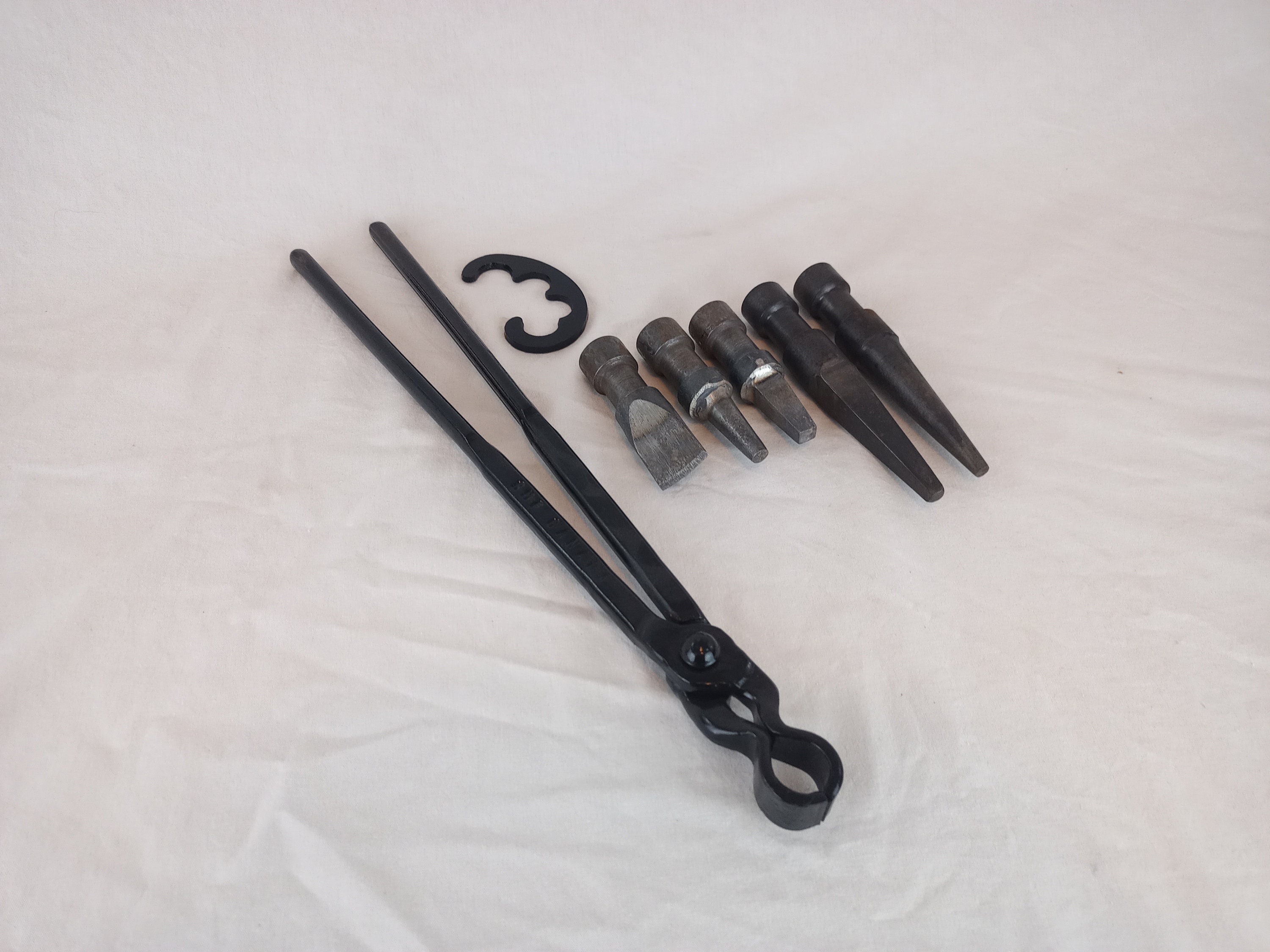 Blacksmith Tool Tong Set With Punches, Drifts and Slitting Chisel - Etsy