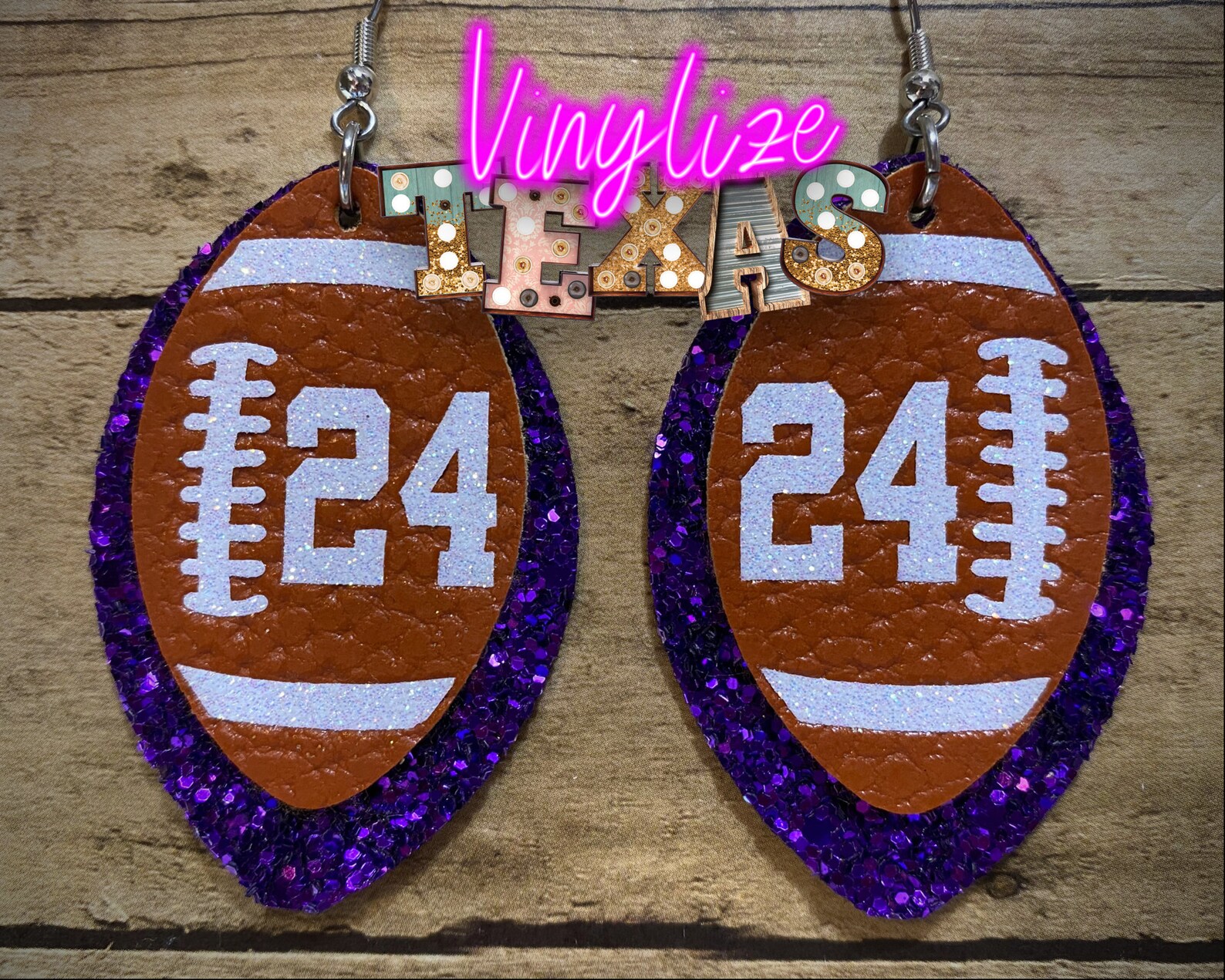 Custom Football Jersey Number Earrings | Etsy