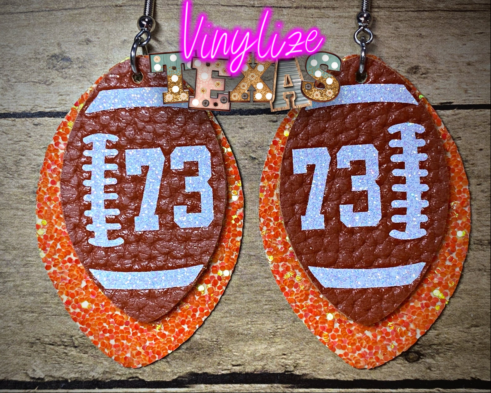 Custom Football Jersey Number Earrings | Etsy