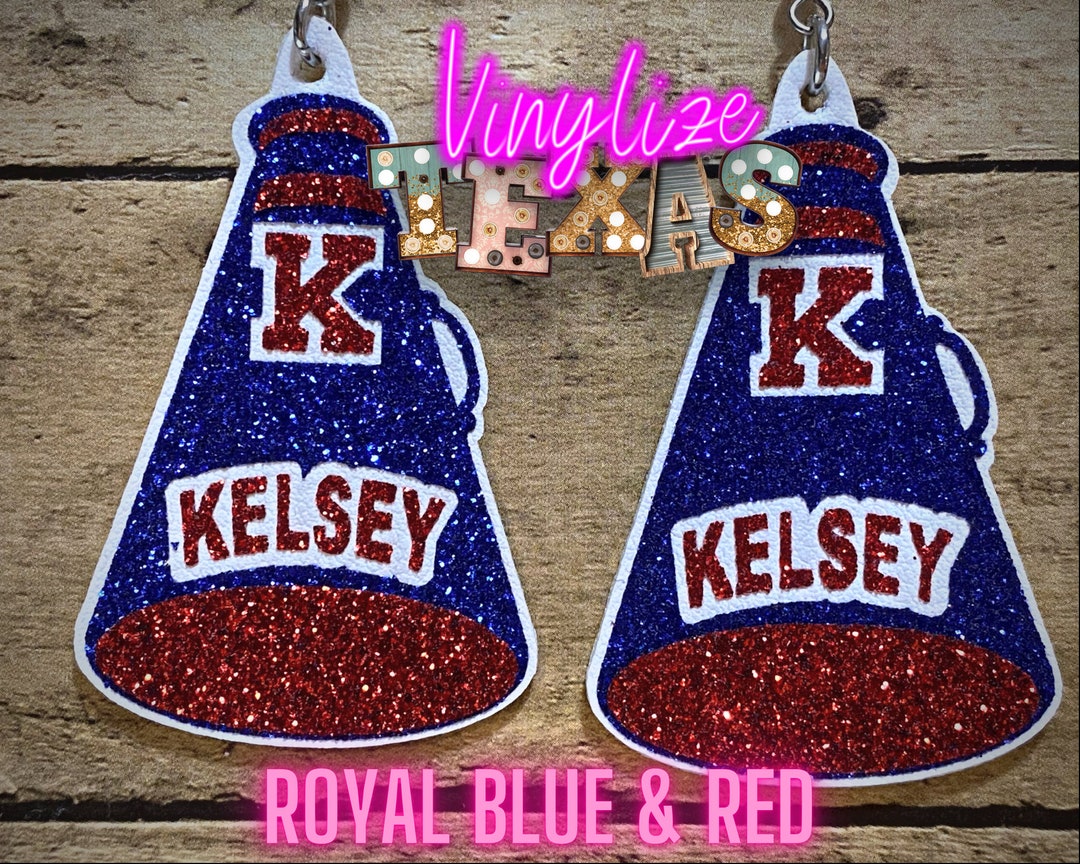 Custom Cheer Earrings Megaphone Earrings - Etsy
