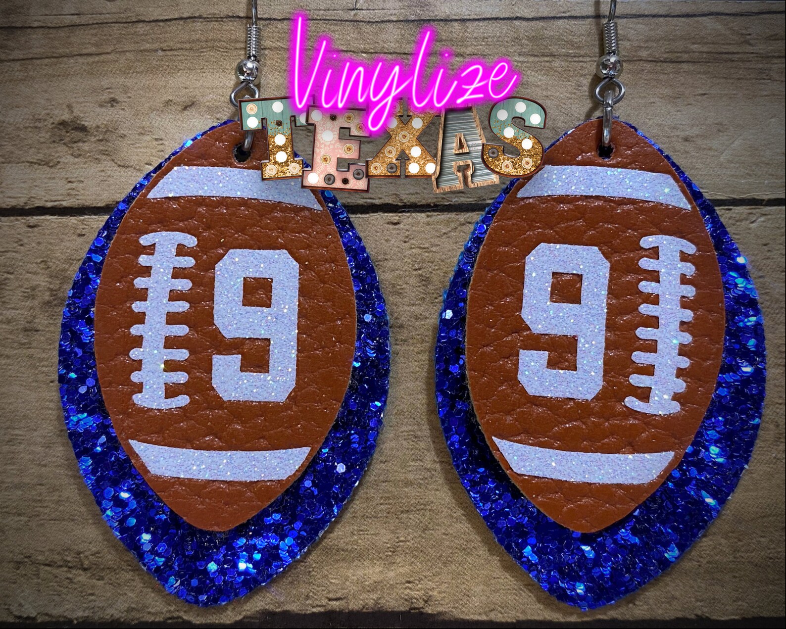 Custom Football Jersey Number Earrings | Etsy