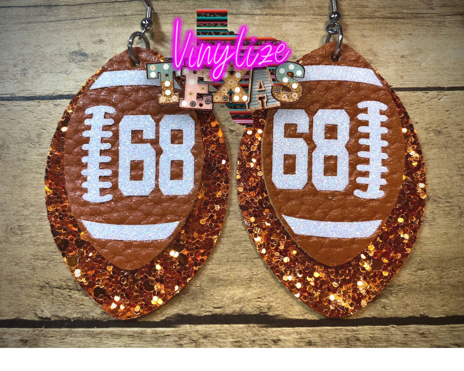 Custom Football Jersey Number Earrings | Etsy