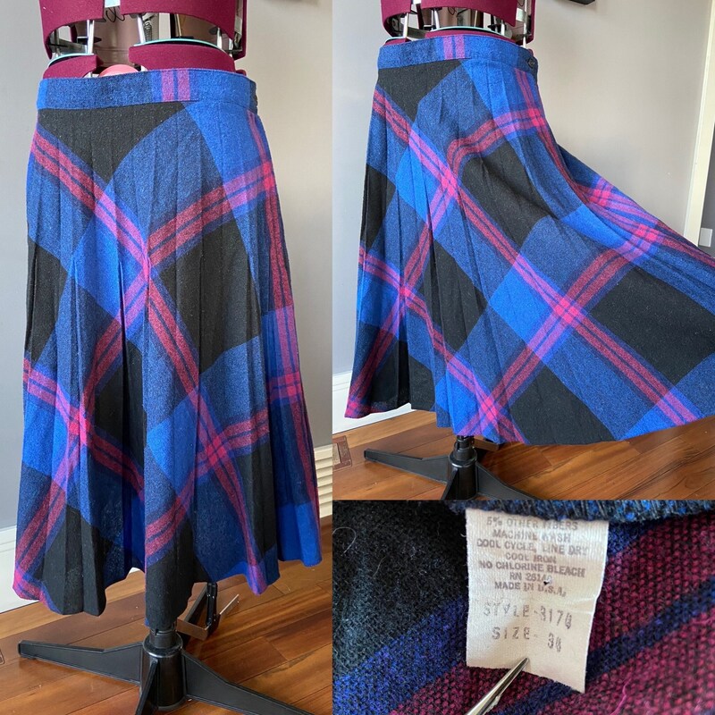 Plaid Circle Skirt - Etsy
