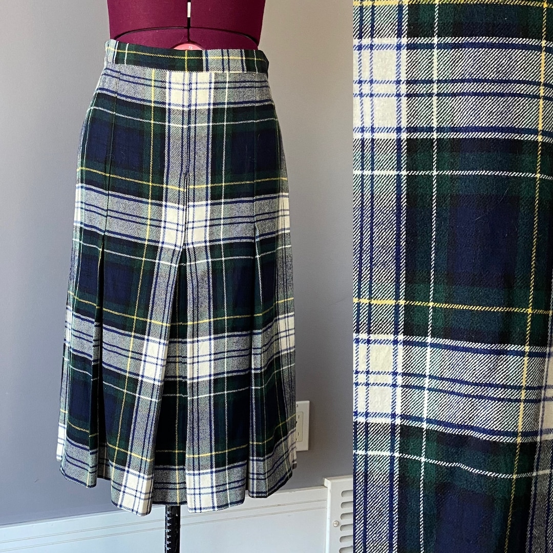 Vintage 28" Clan Gordon Tartan A-line Skirt L Plaid - Etsy