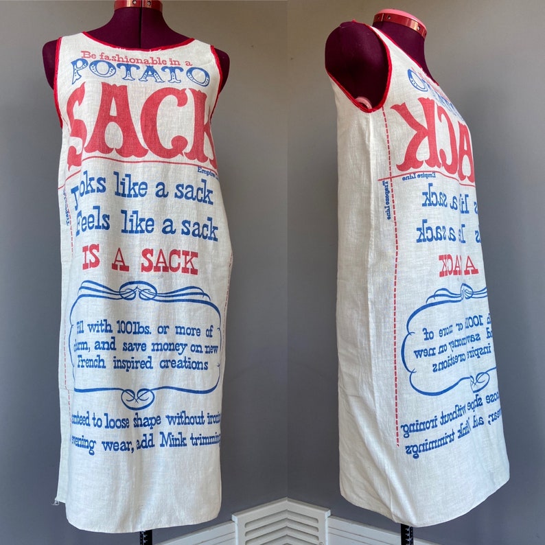 Vintage 1950s/60s Potato Sack Dress - Etsy