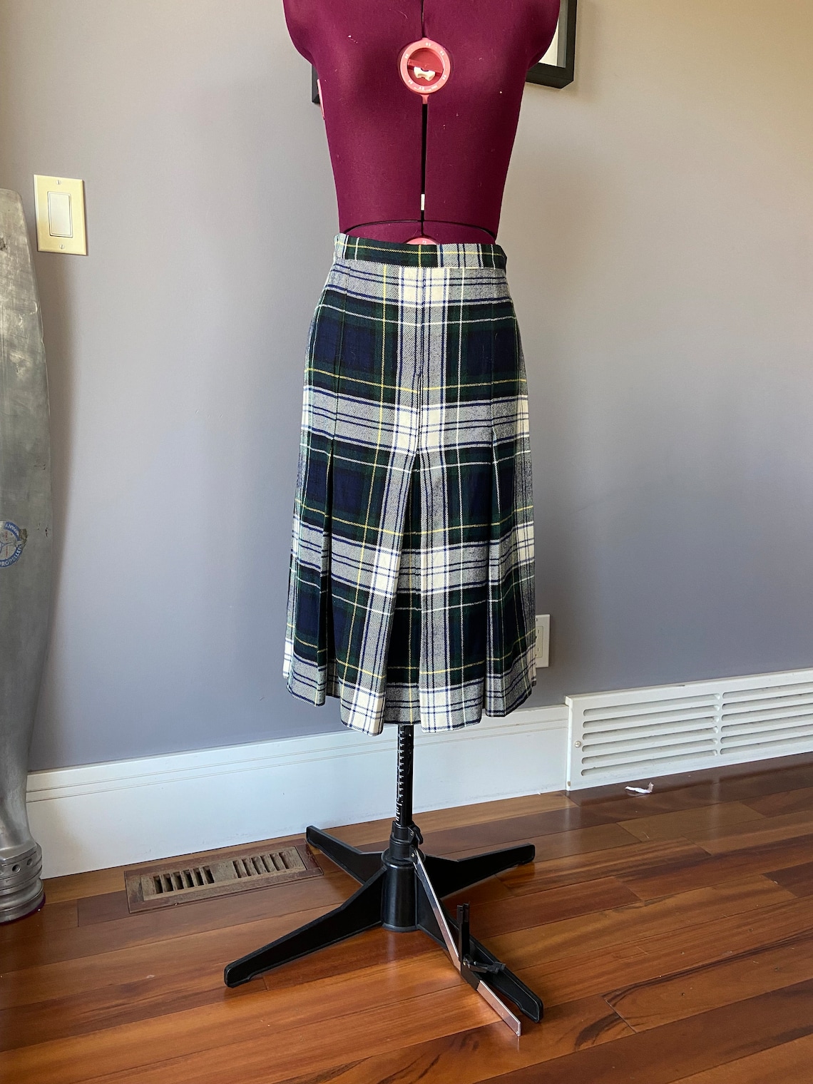 Vintage 28" Clan Gordon Tartan A-line Skirt L Plaid - Etsy