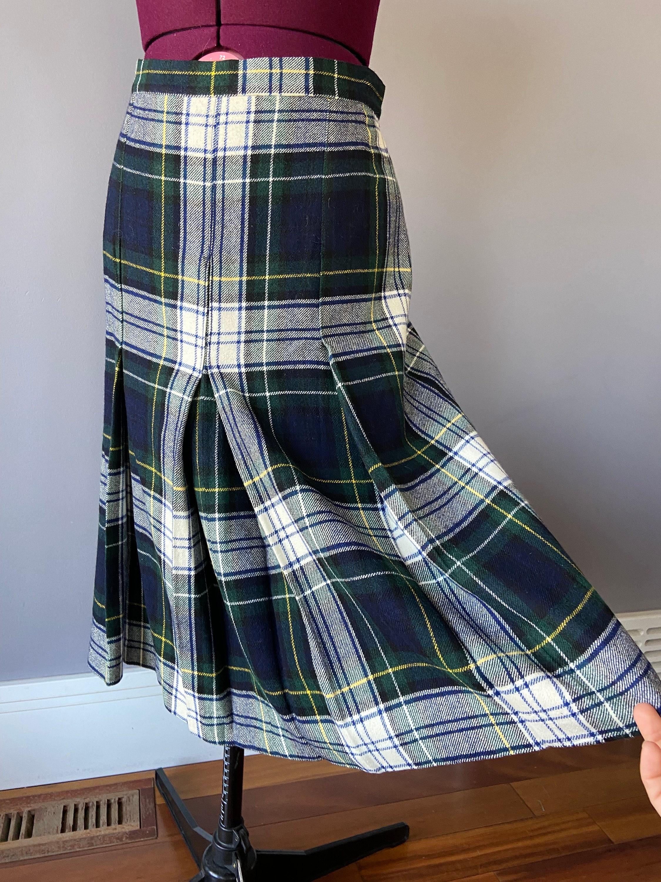 Vintage 28" Clan Gordon Tartan A-line Skirt L Plaid - Etsy