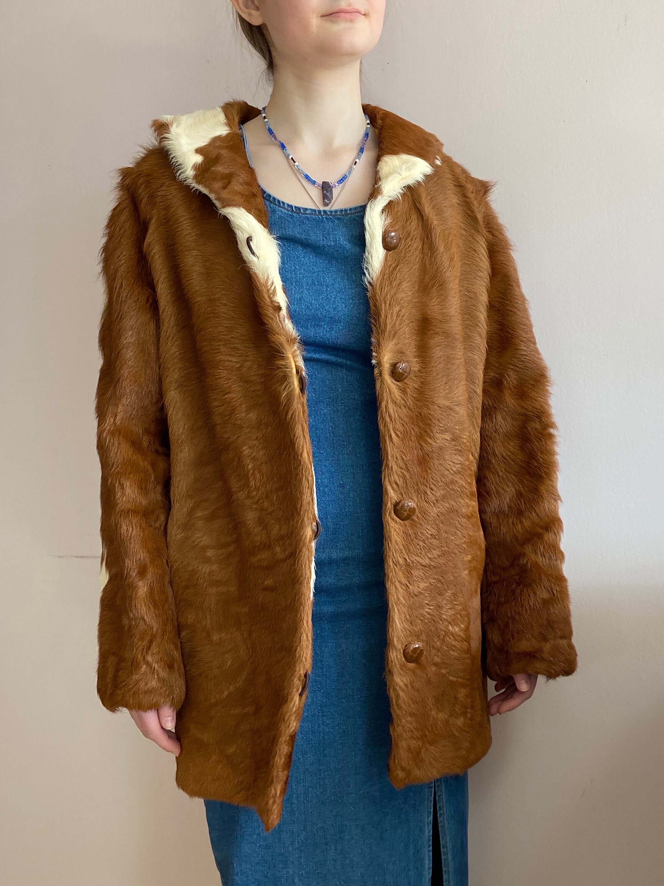 Vintage VERY RARE 1950s Calf Slink Fur Coat - Etsy