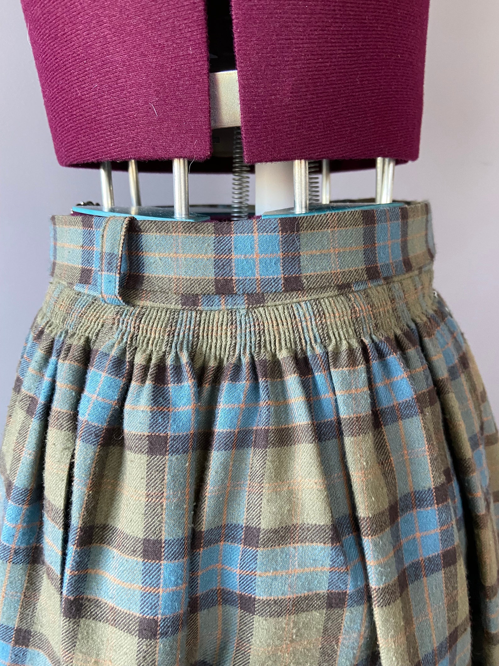 Vintage 28" 1980s Geiger Tyrol Plaid Skirt - Etsy
