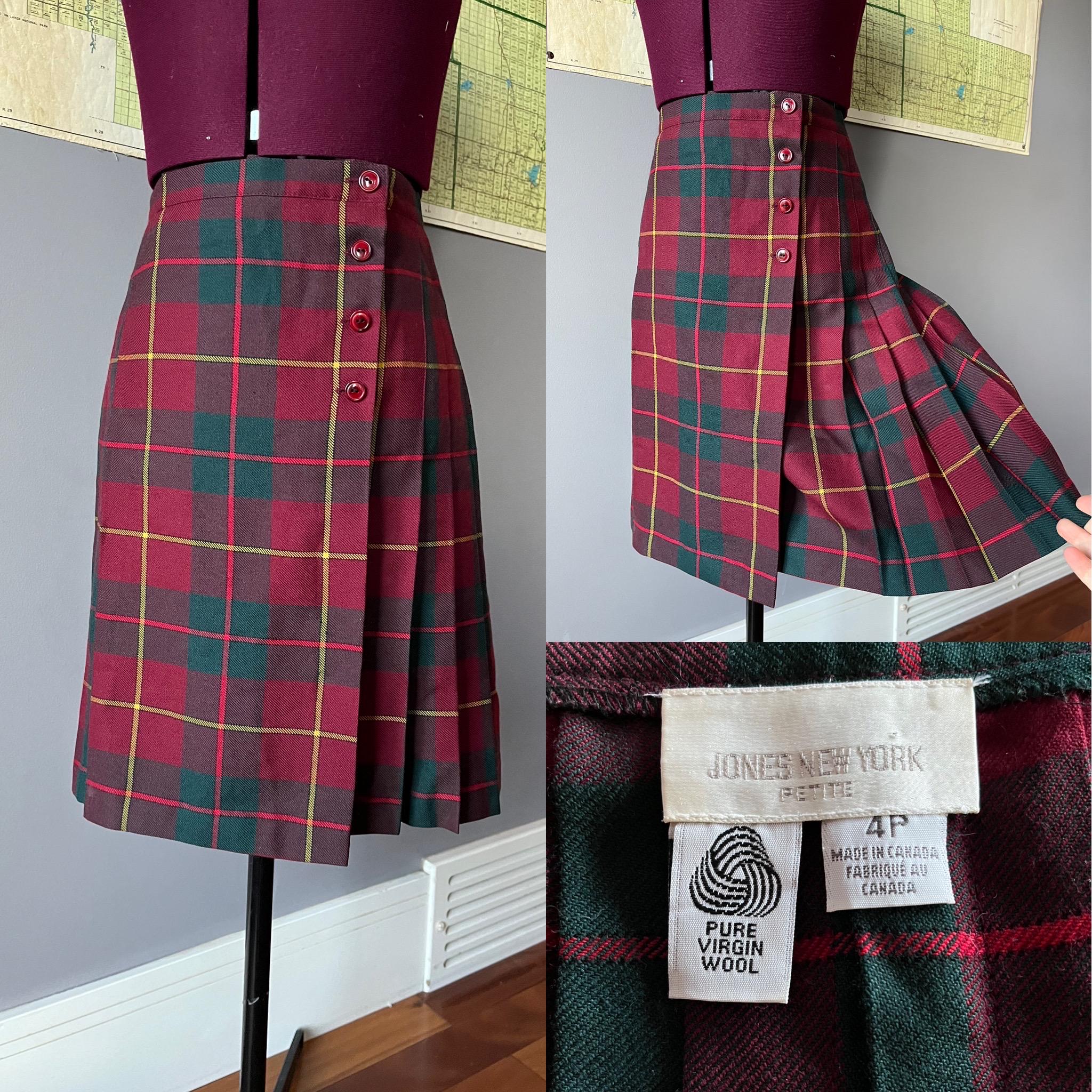 Vintage 26" 1990s Bryce Family Tartan Kilt Skirt - Etsy