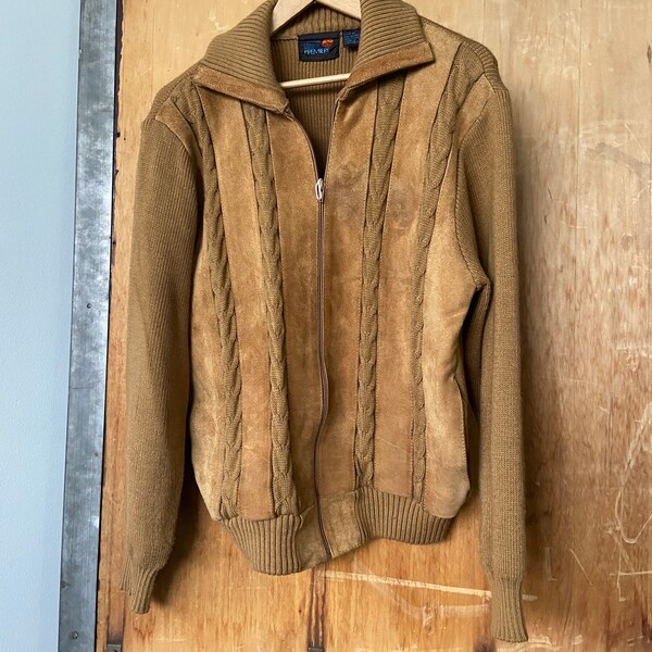 Suede Sweater Jacket - Etsy