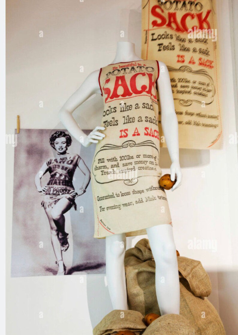 Vintage 1950s/60s Potato Sack Dress - Etsy