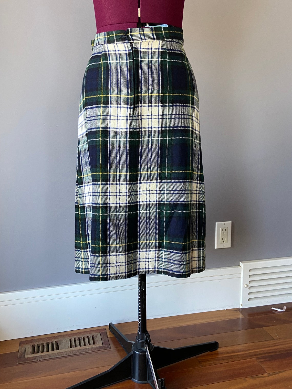 Vintage 28" Clan Gordon Tartan A-line Skirt L Plaid - Etsy
