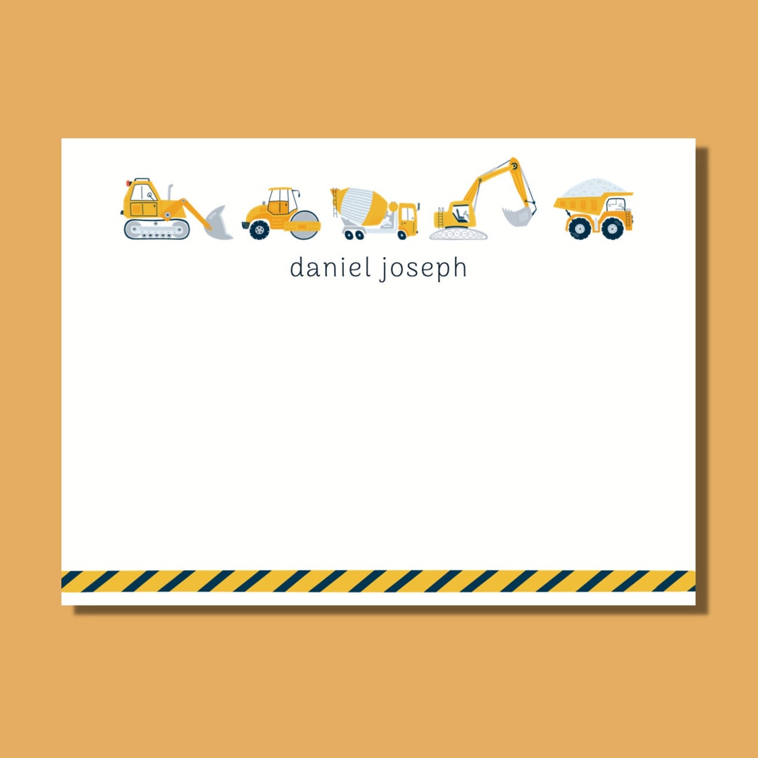Trucks Stationery / Construction Stationery / Stationery for Little ...