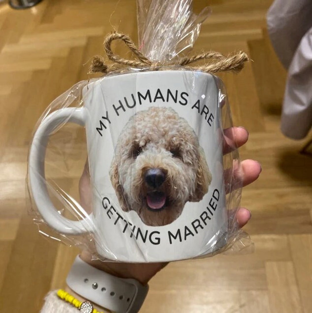 Custom Dog Engagement Gift {custom Pet Engagement Gift, Custom Pet Gift ...