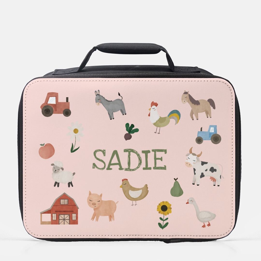 Farm Animals Personalized Kids Lunch Box (insulated) - Etsy