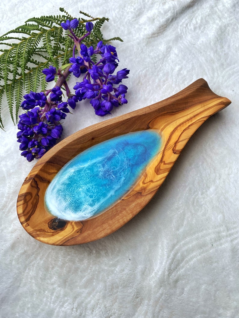Made in Hawaii OLIVE Wood Spoon Rest Handcrafted Ocean Spoon - Etsy