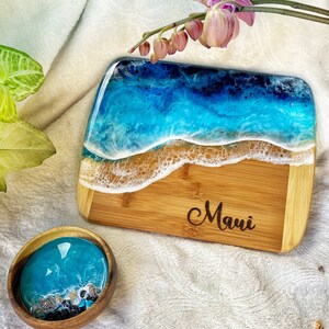 Medium MAUI Ocean Board Maui Made Beach Charcuterie Board Cheese Board ...