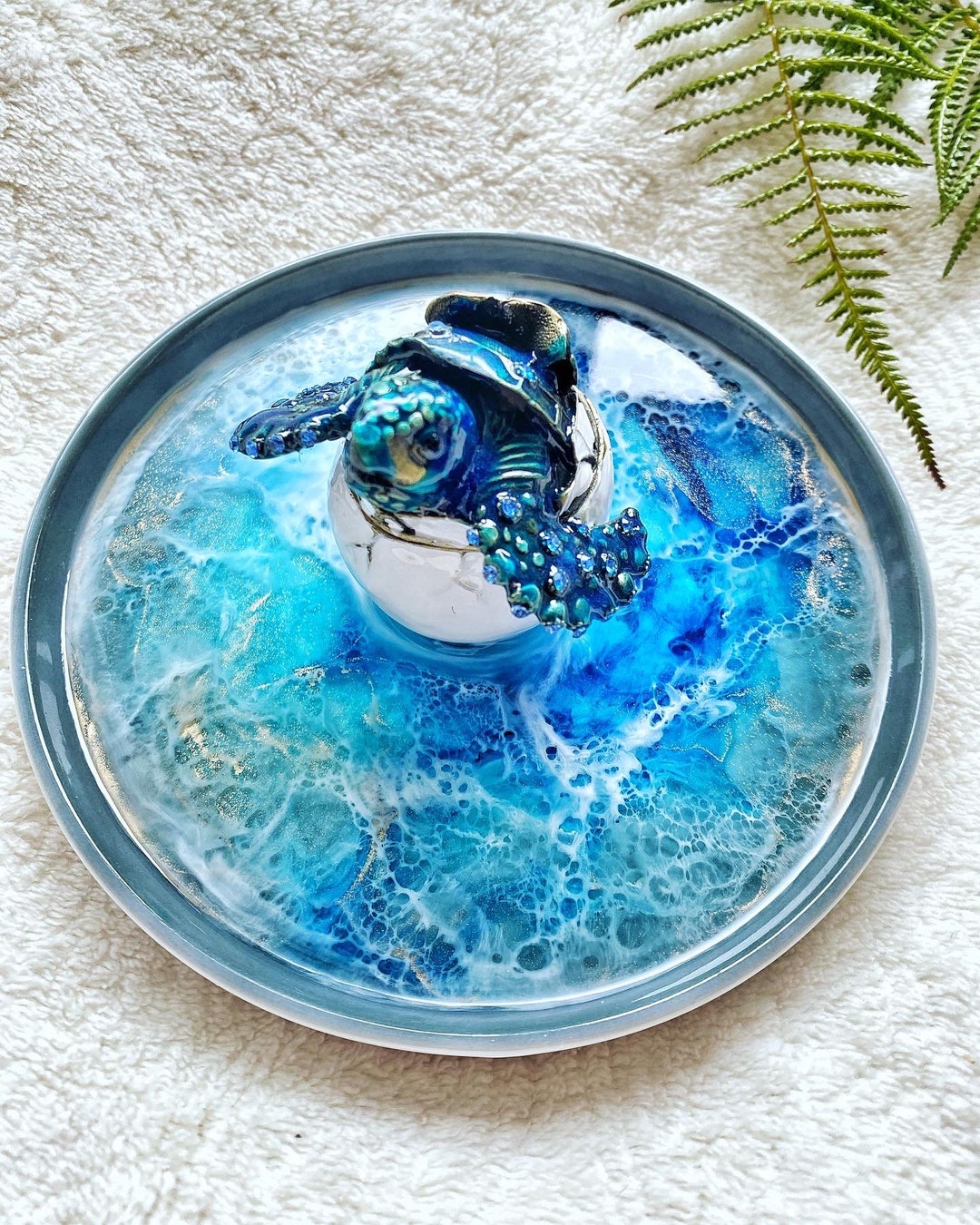 Hawaiian TURTLE Hidden Treasure Trinket Dish HONU | Gift for Her ...