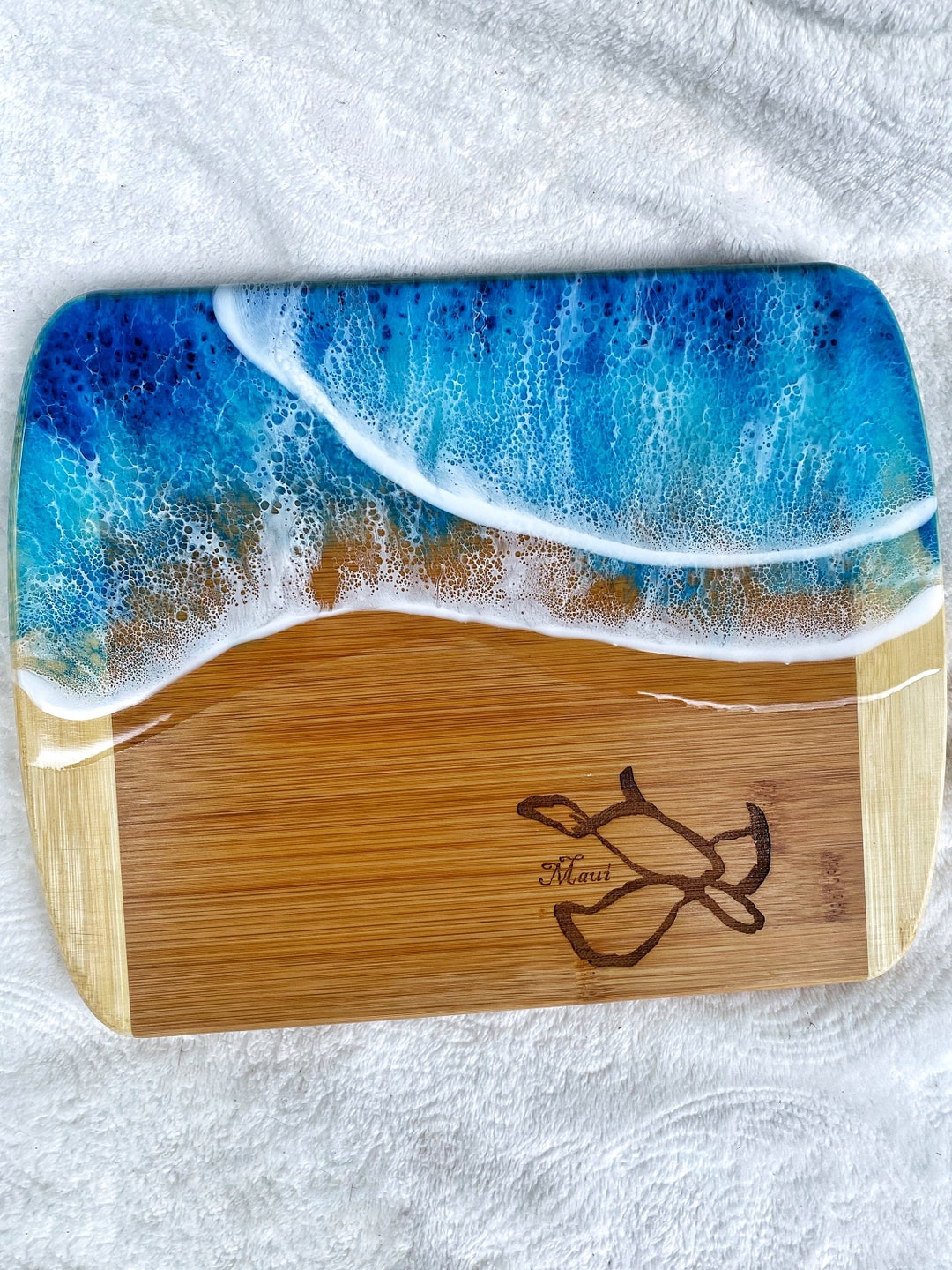 Charcuterie Board Turtle Made on Maui | Abstract Honu Charcuterie Board ...