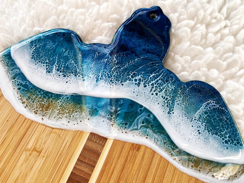 Resin Charcuterie Board Turtle | HONU Cheese Board Made on Maui ...