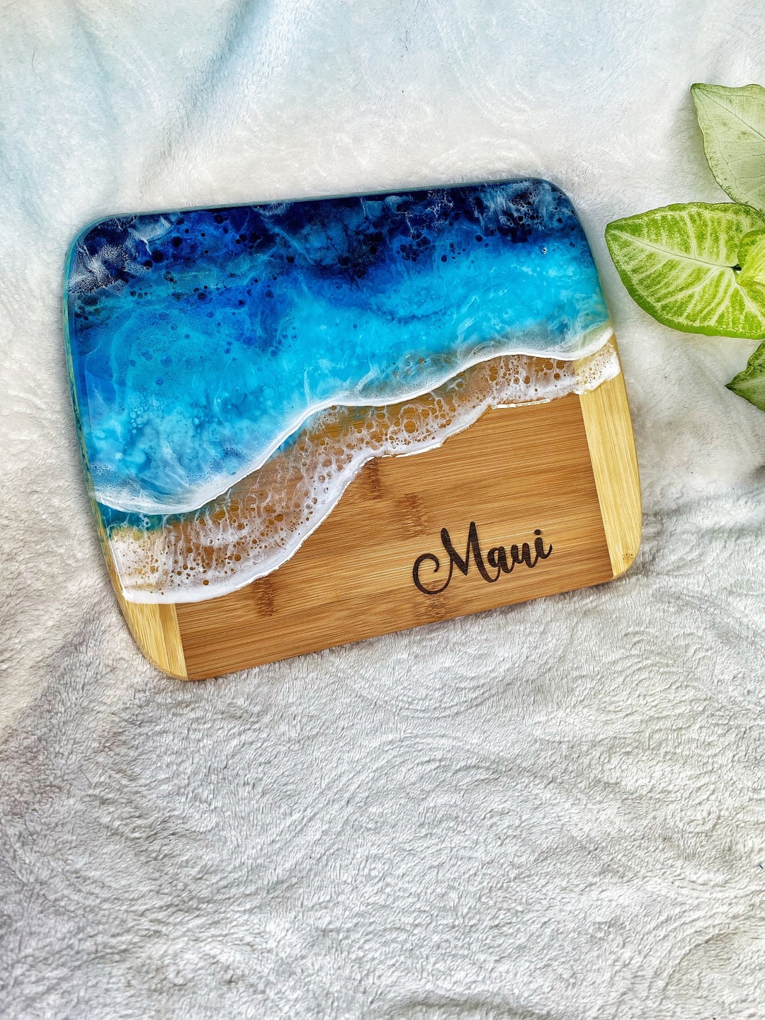 Medium MAUI Ocean Board Maui Made Beach Charcuterie Board Cheese Board ...