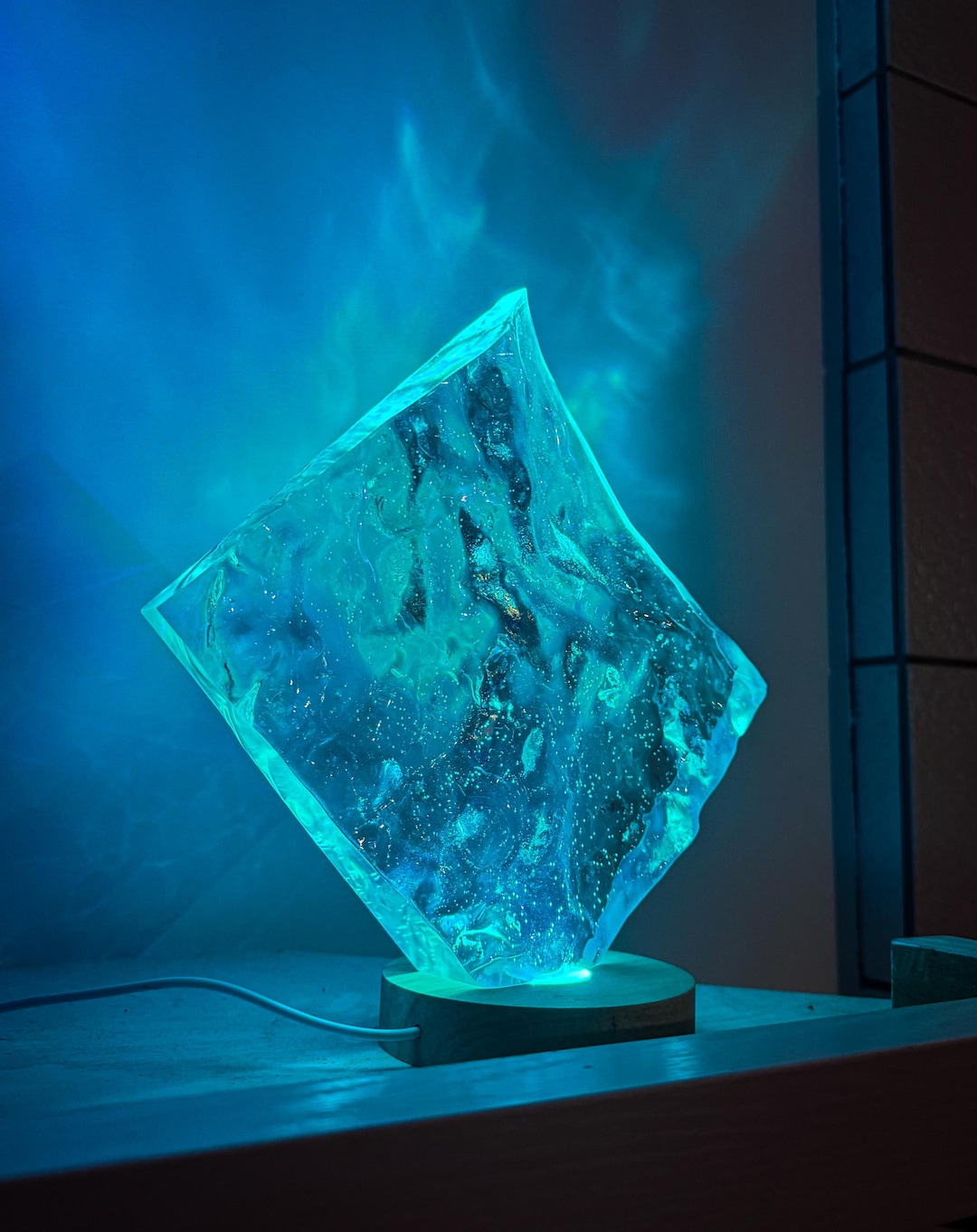 Ocean Wave Sculpture Lamp “waves of Light” | Resin Lamp Made in Hawaii ...