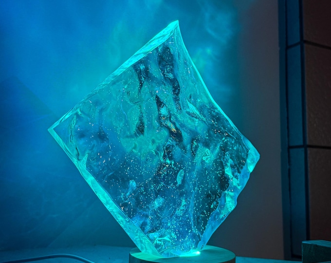 Ocean Wave Sculpture Lamp “waves of Light” | Resin Lamp Made in Hawaii ...