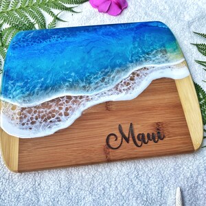 Medium MAUI Ocean Board Maui Made Beach Charcuterie Board Cheese Board ...