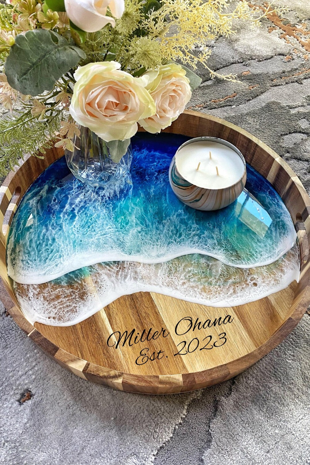 Ocean Tray 16 Inch Made in Hawaii Hawaii Beach Tray Beach Wedding Gift ...