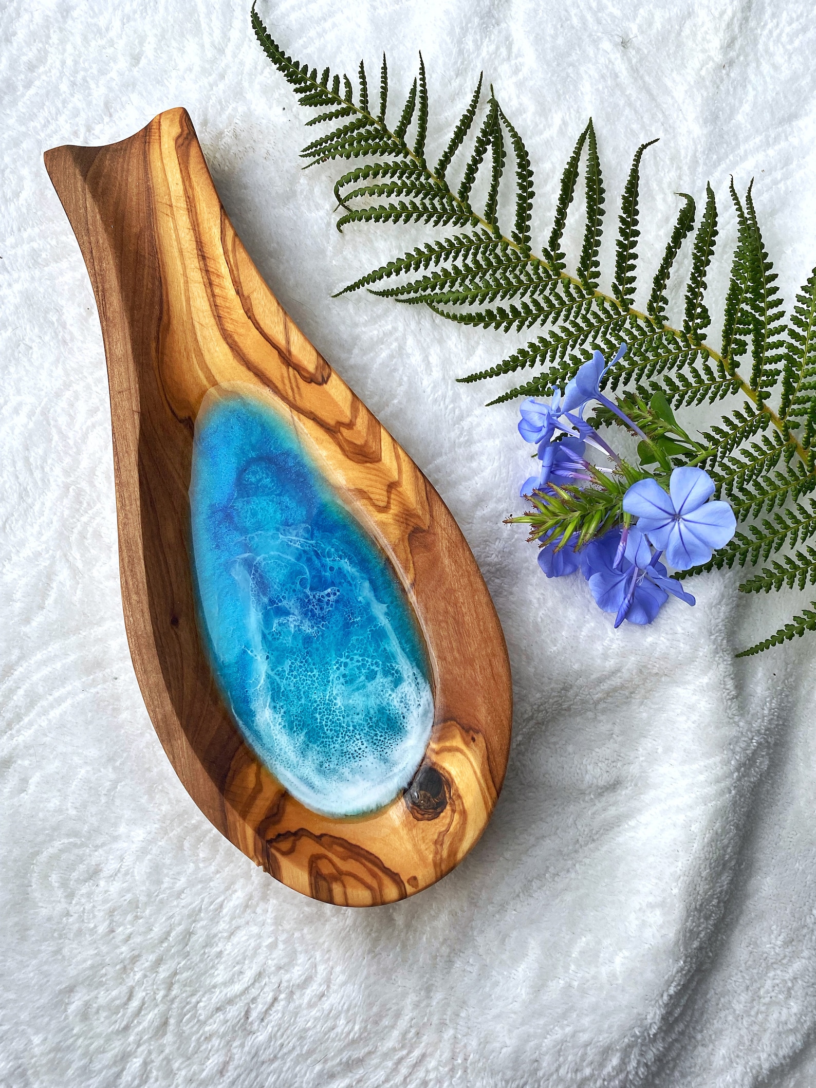 Made in Hawaii OLIVE Wood Spoon Rest Handcrafted Ocean Spoon - Etsy