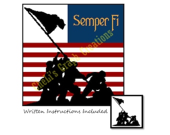 Usmc Cross Stitch Pattern | Etsy