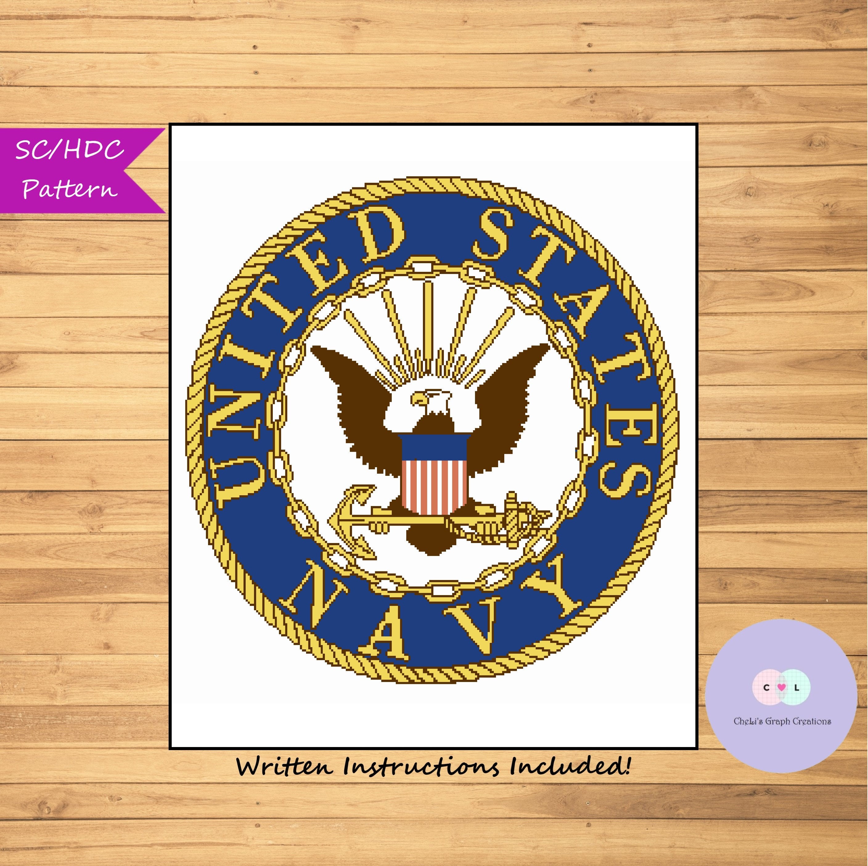 US Navy Seal Graphgan,pattern,us,navy,patterns,graphs,handmade,diy ...