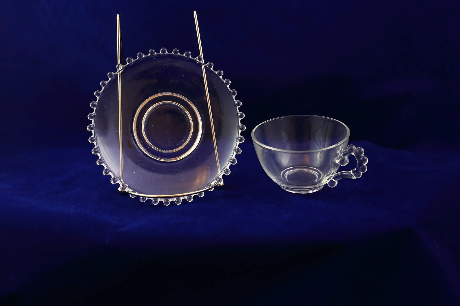 Candlewick Imperial Glass Cup and Saucer Sets - Etsy