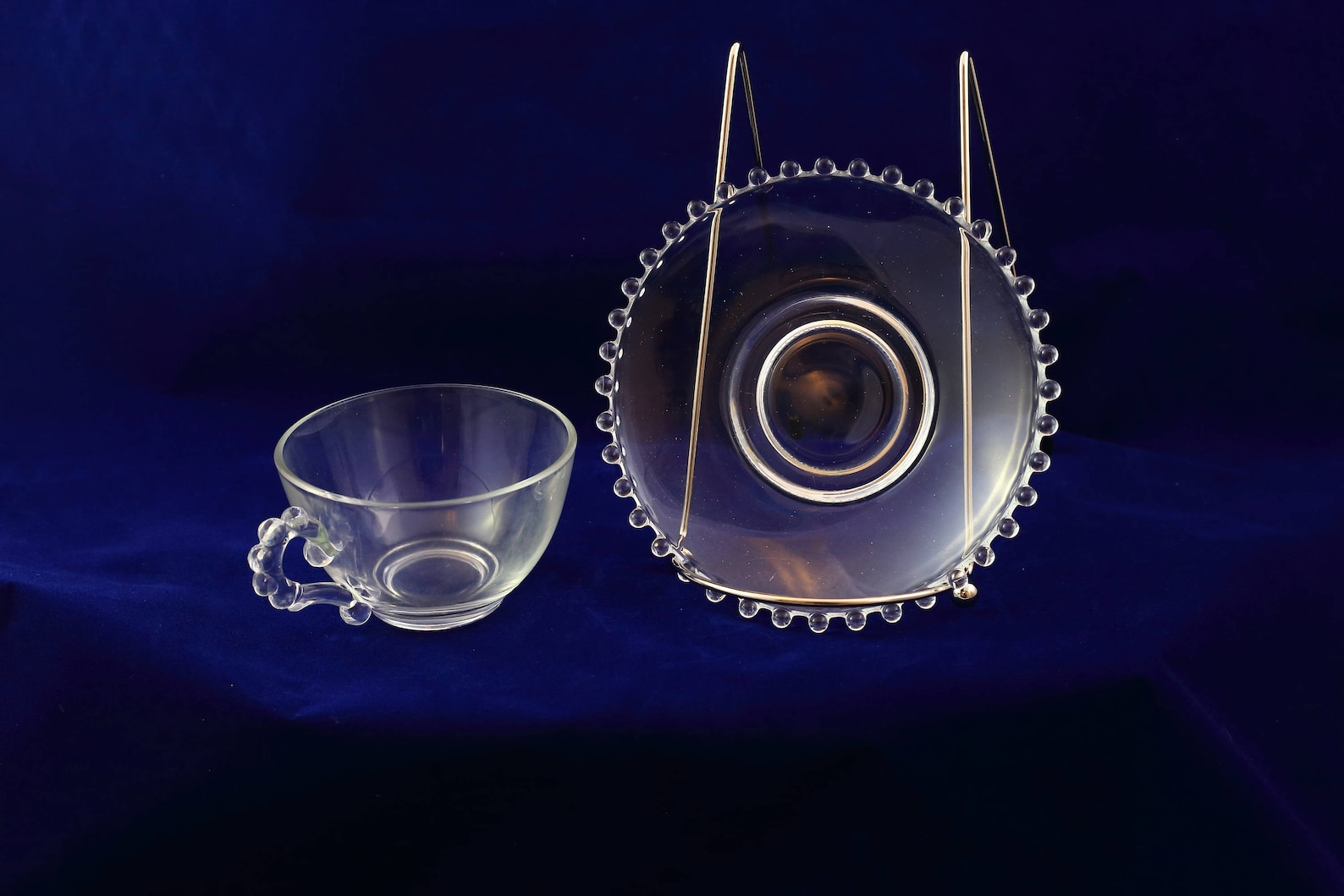 Candlewick Imperial Glass Cup and Saucer Sets - Etsy