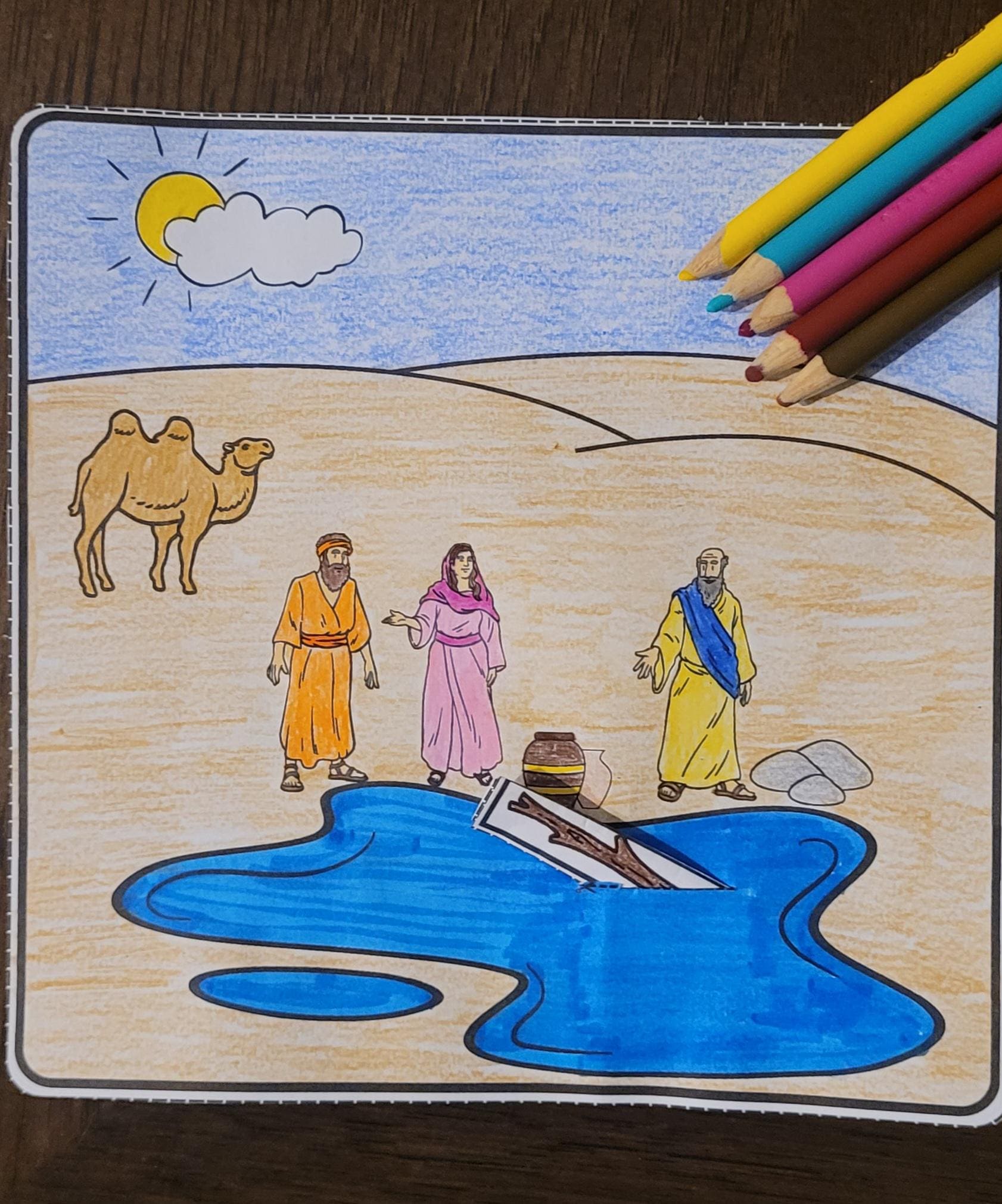 Moses and the Bitter Water at Marah - Bible Craft - Etsy