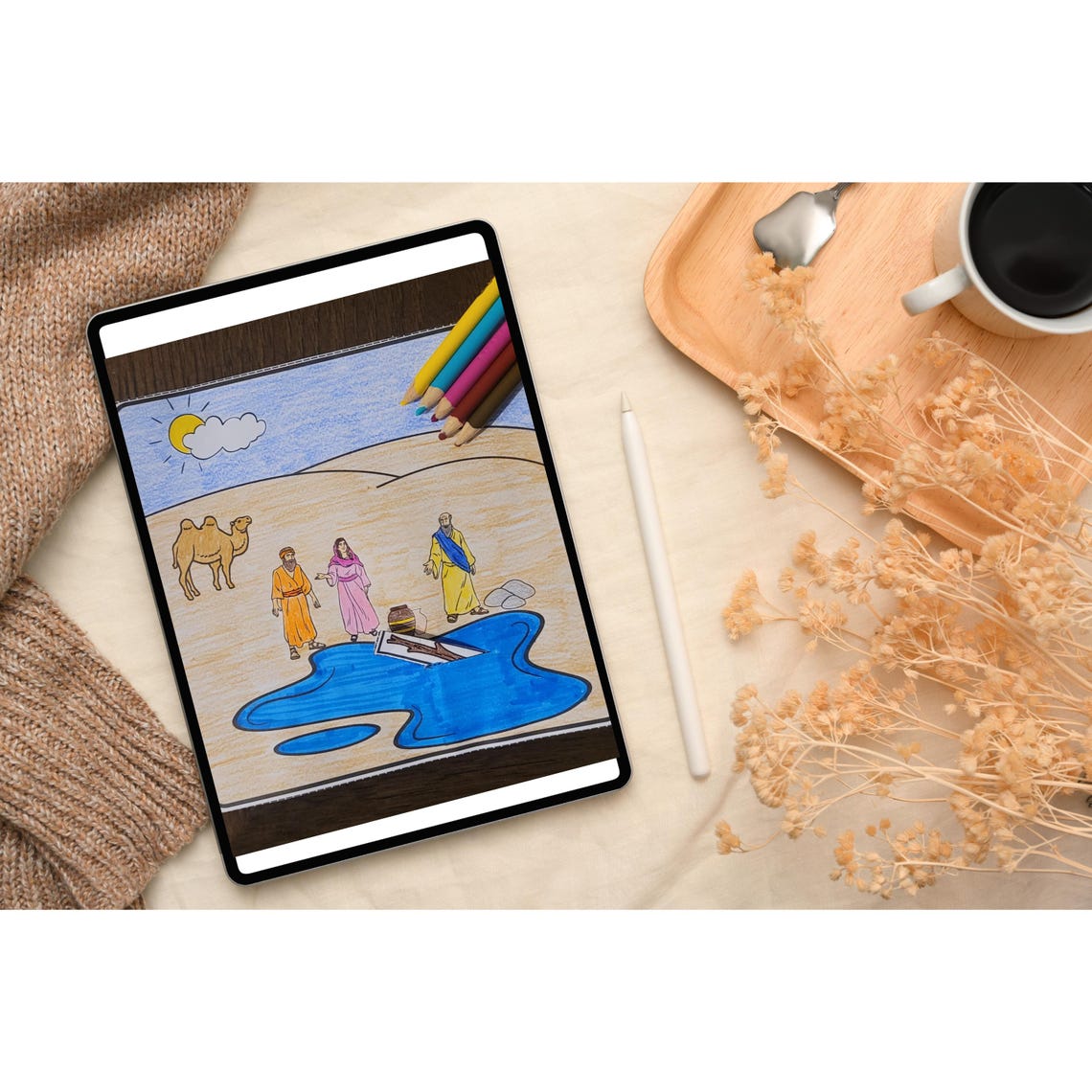 Moses and the Bitter Water at Marah - Printable Bible Craft - Etsy