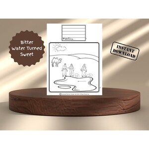 Moses and the Bitter Water at Marah - Bible Craft - Etsy