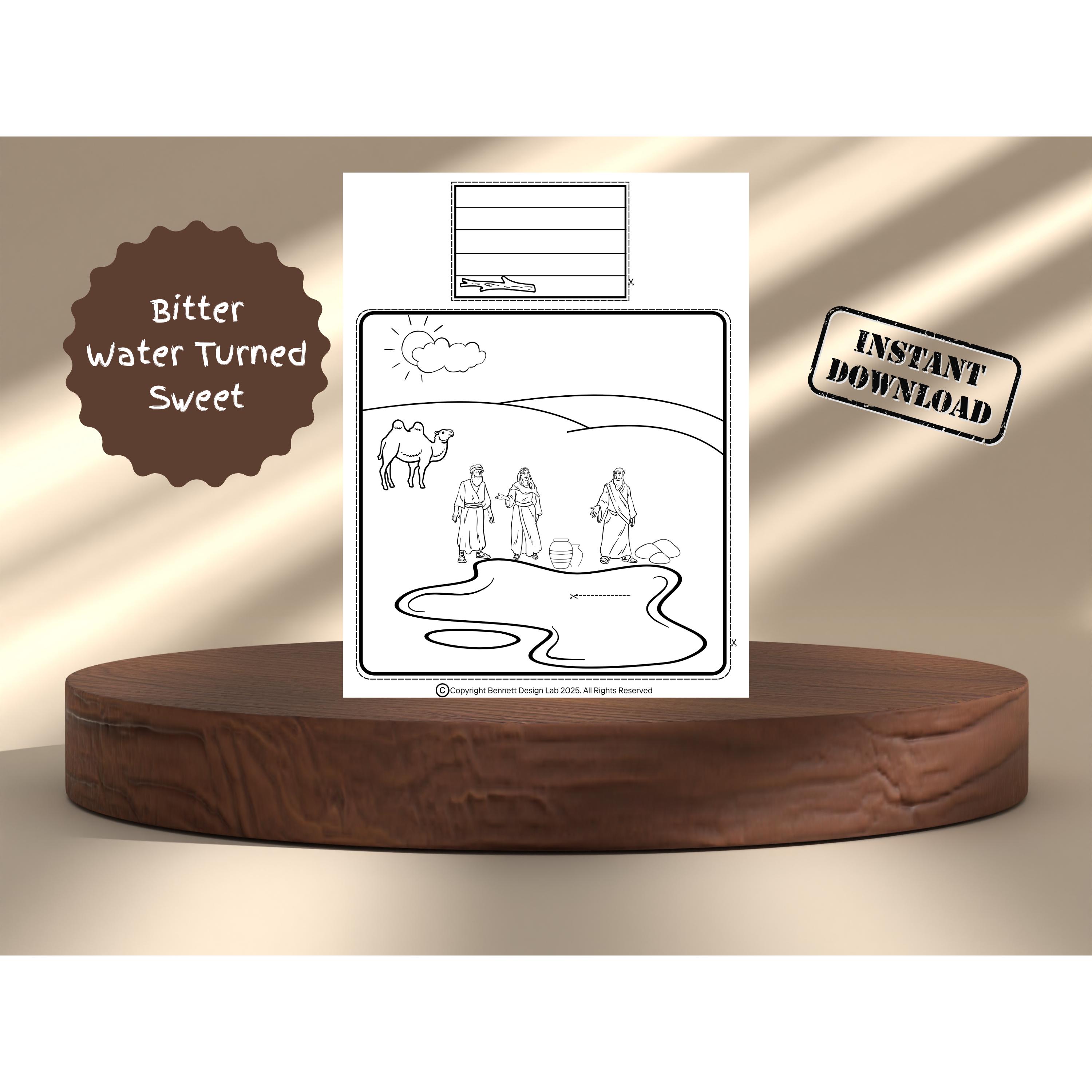 Moses and the Bitter Water at Marah - Bible Craft - Etsy