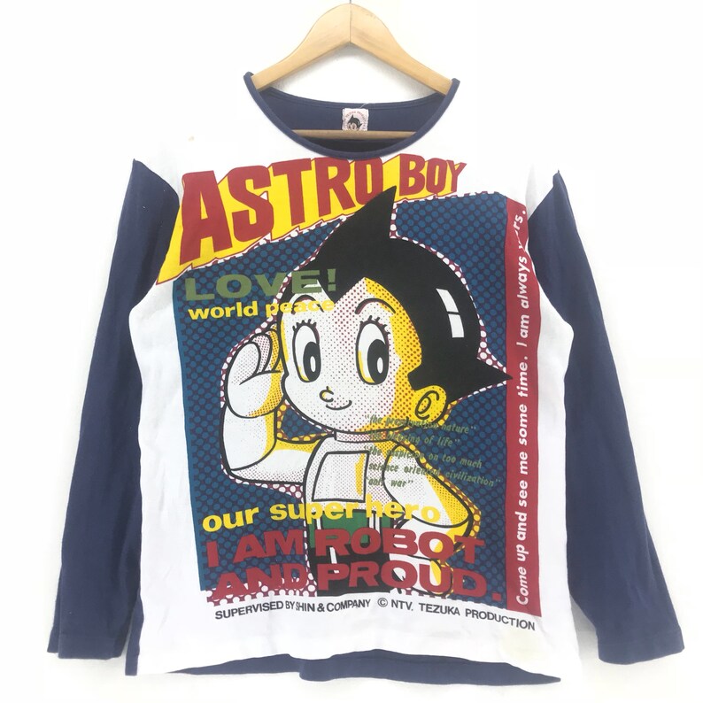 Vintage Astro Boy Mighty Atom 3D Long Sleeve T-shirt Large | Etsy Vintage Astro Boy Mighty Atom 3D Long Sleeve T-shirt Large | Etsy