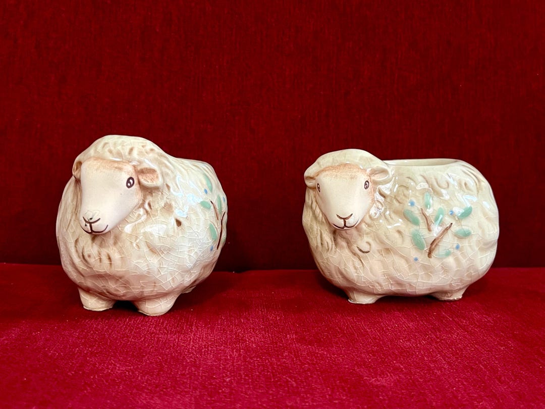 Vintage Set of Partylite Sheep Candleholders Tea Light Holder Lamb ...