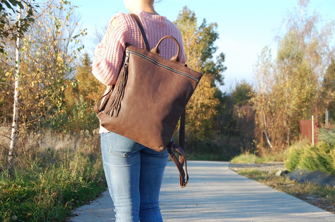 Leather Backpack, Weekender Bag, Travel Bag, School Bag, Backpack ...