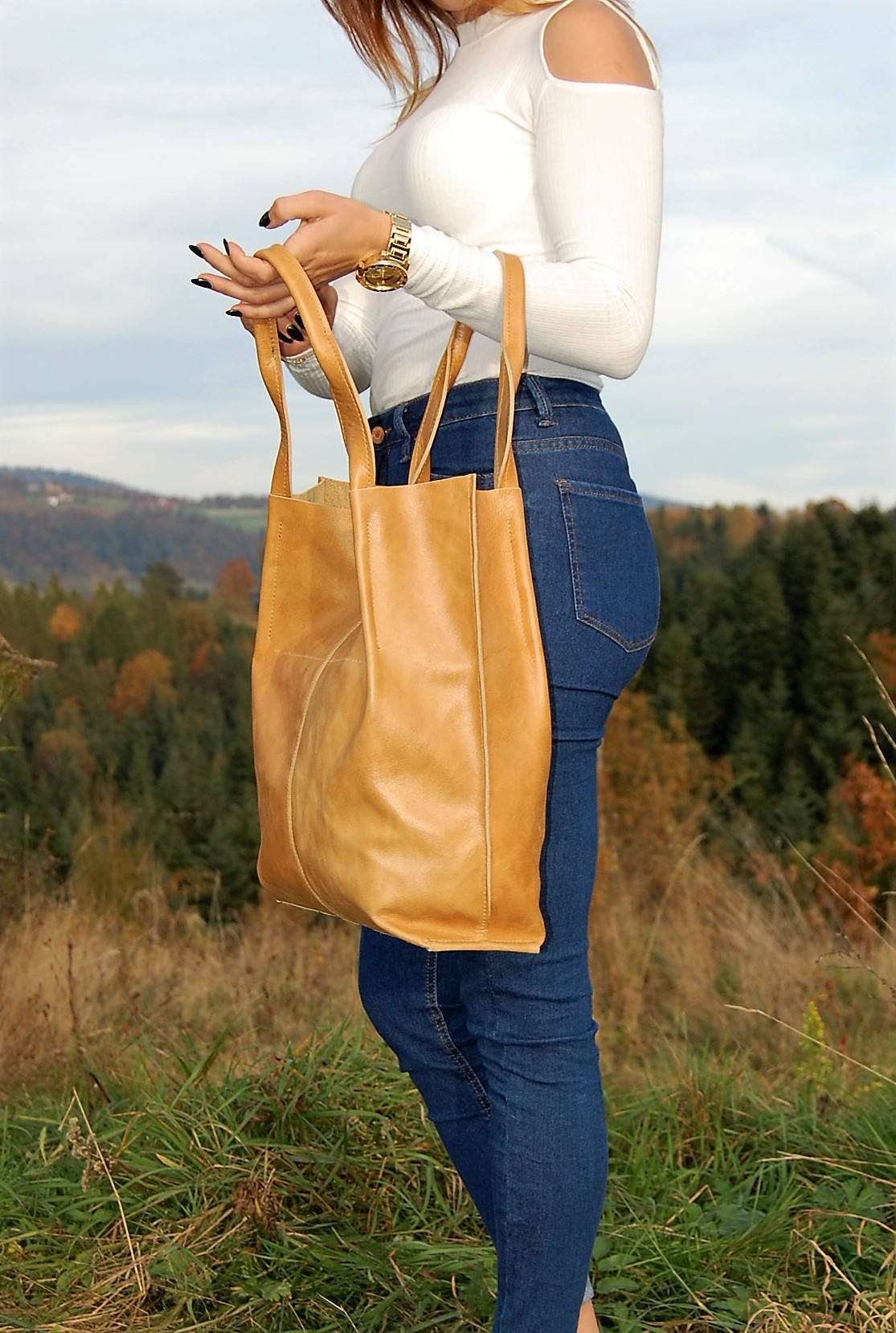 Leather Big Bag Weekender Bag Large Handbag Oversized Bag - Etsy
