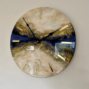 16 Resin Clock. Blue - Etsy