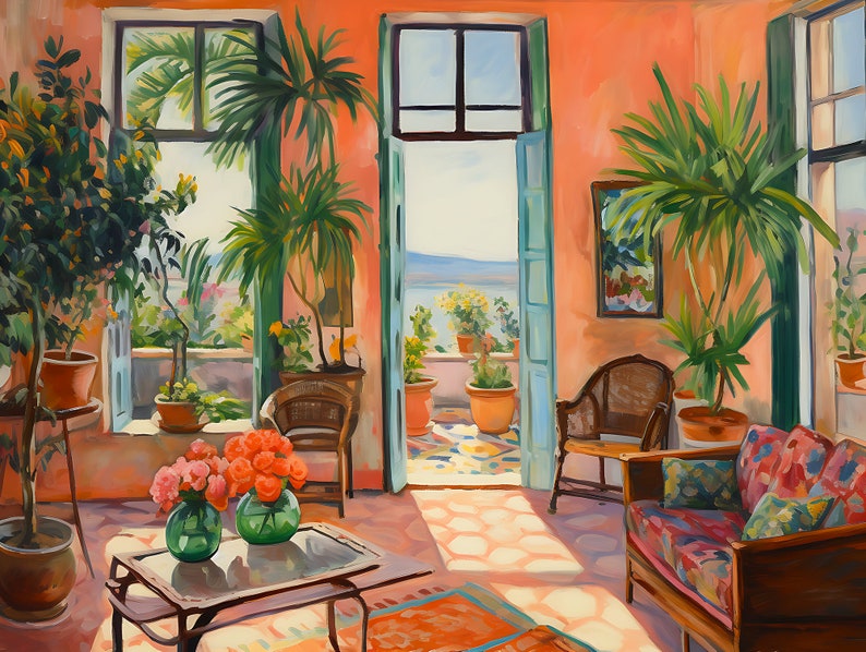 Matisse Summer House Print | Summer Wall Art | Vintage Matisse Decor ...