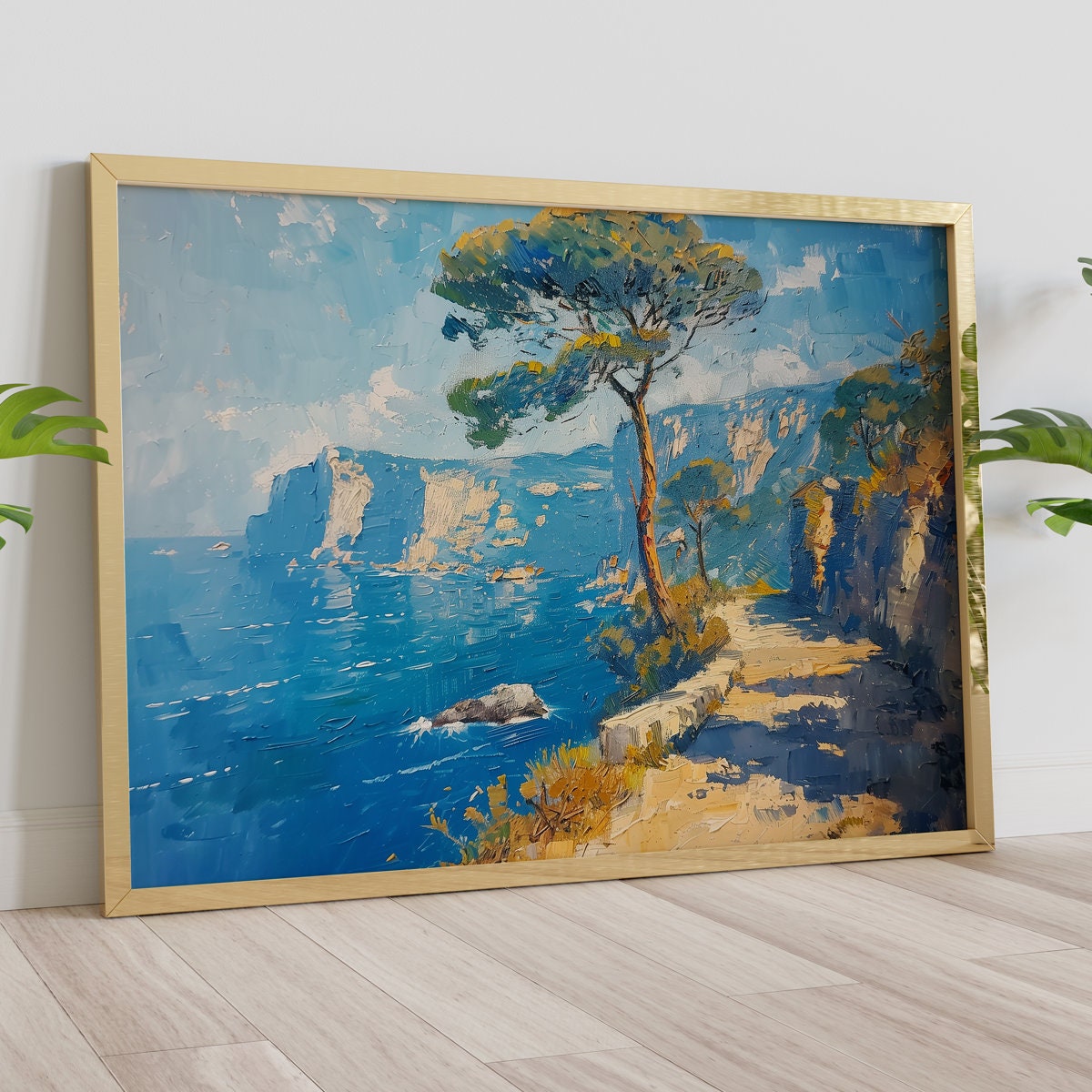 Horizontal Landscape Painting Sets of 2 | Horizontal Wall Art | Digital ...