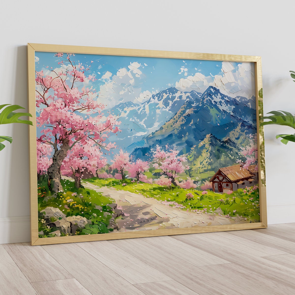 Colorful Japanese Wall Art, Japandi Home Decor, Spring Printable Art ...