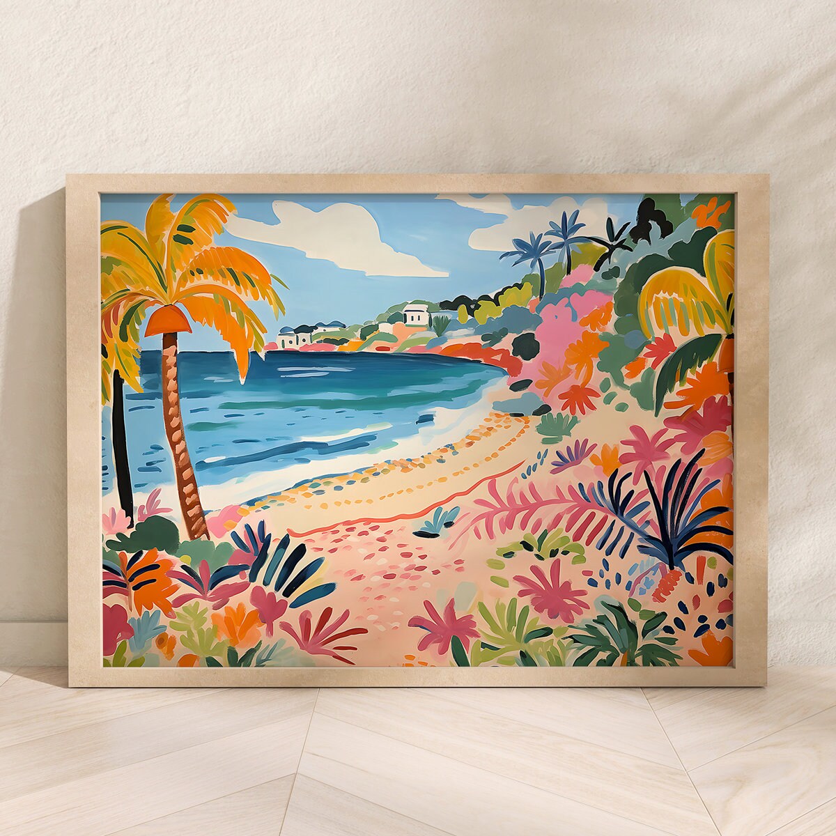 Matisse Beach Print | Trendy Matisse Poster | Colorful Beach Wall Art ...