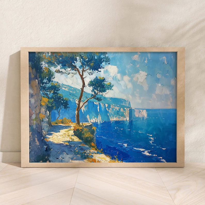 Horizontal Landscape Painting Sets of 2 | Horizontal Wall Art | Digital ...